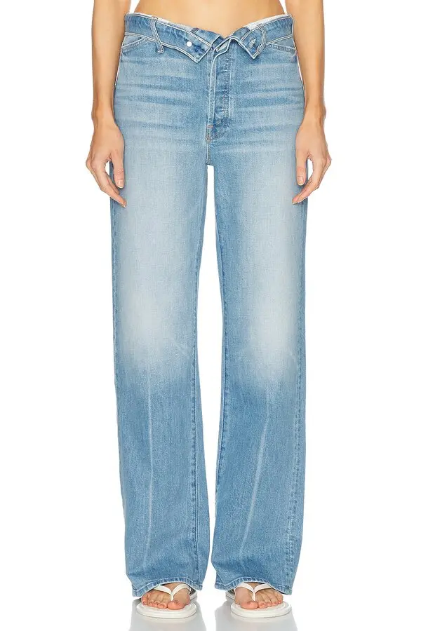MOTHER The Foldover Dodger Sneak Jeans