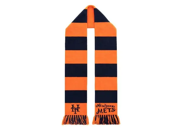 Aimé Leon Dore X New York Mets Striped Wool Scarf