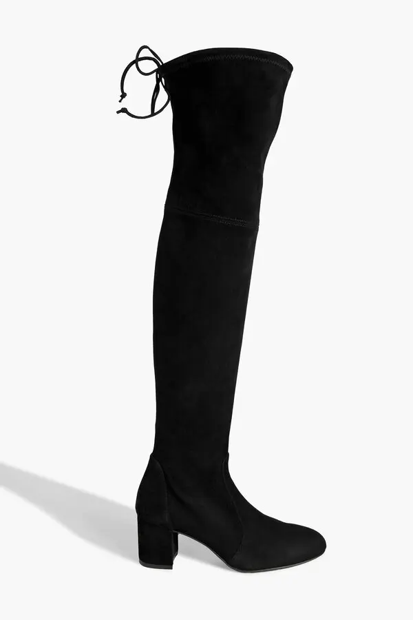 STUART WEITZMAN Yuliana Stretch-suede Over-the-knee Boots