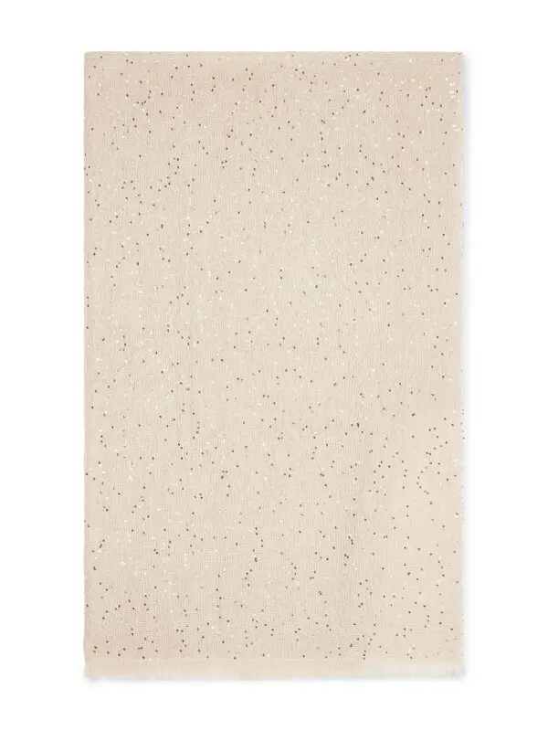 Brunello Cucinelli Sequin-embellished Scarf - Neutrals