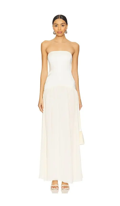 WeWoreWhat Corset Sheer Midi Dress