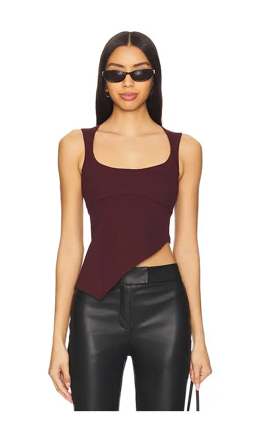 LOVERS AND FRIENDS Penn Top - Oxblood
