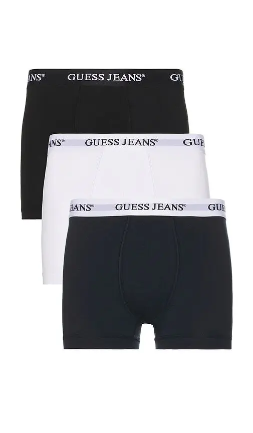 GUESS JEANS 3 Pack Boxer Brief In Black, White