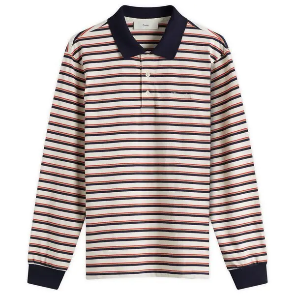 DUNST Multi Stripe T-shirt - Navy Stripe