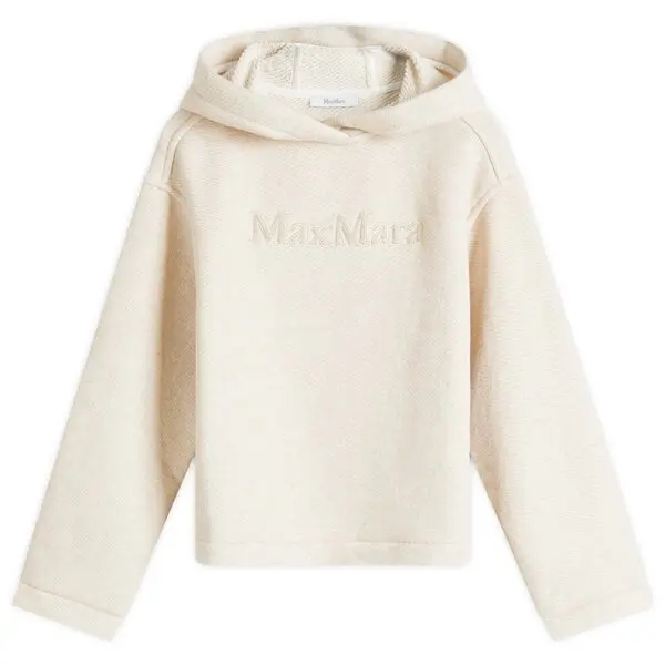 Max Mara Gary Logo Hoodie - Albino