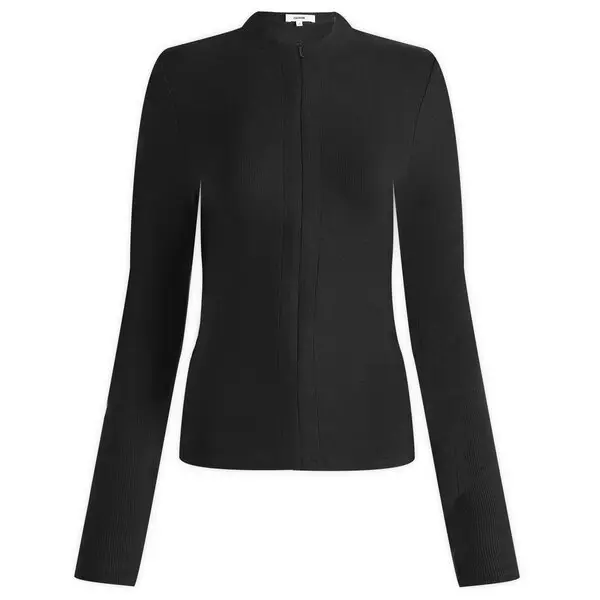 Joah Brown Invisible Zip Long Sleeve Top
