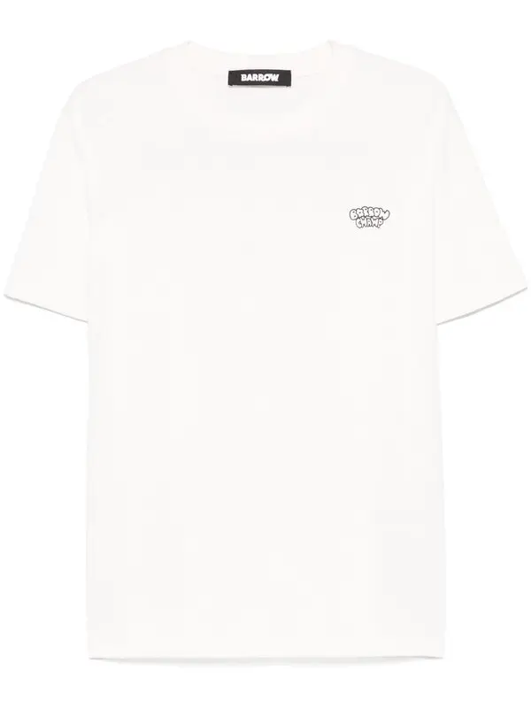BARROW Logo-print T-shirt - White