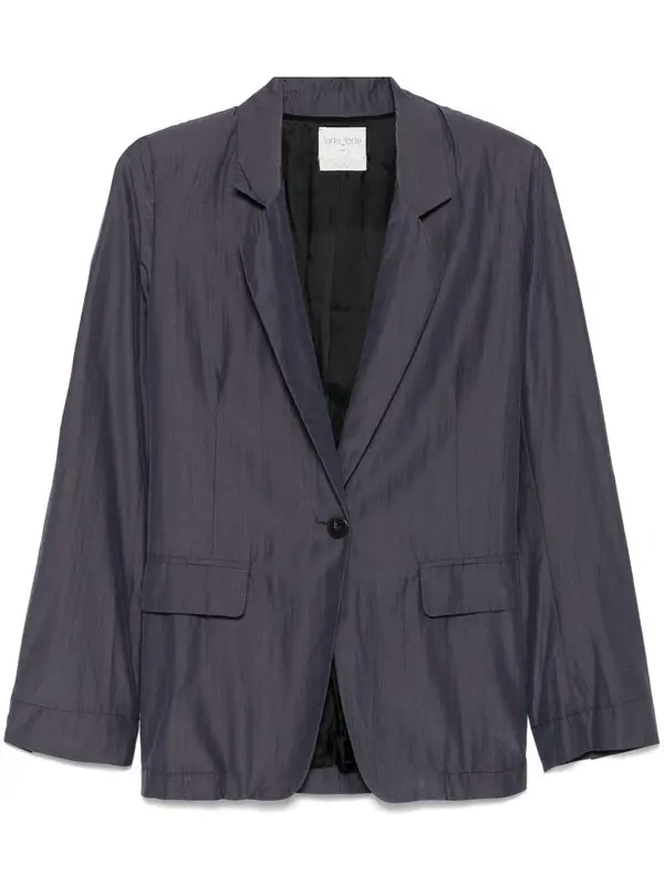 FORTE_FORTE Notched-lapel Blazer - Purple