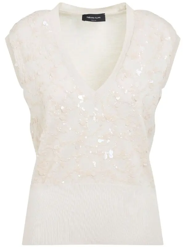 Fabiana Filippi Sleeveless Blouse - White