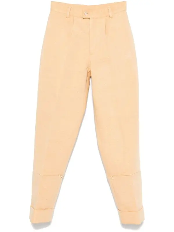 PAPA OPPONG Metallic-threading Trousers