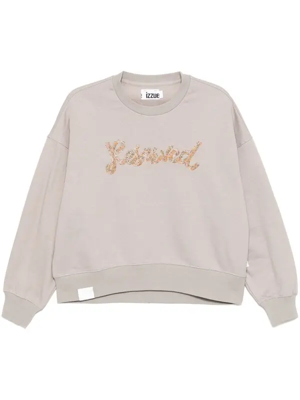 Izzue Reserved Embellished Sweatshirt - Neutrals