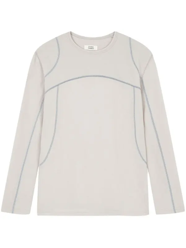STUDIO TOMBOY Seam Detailing Sweatshirt - Grey
