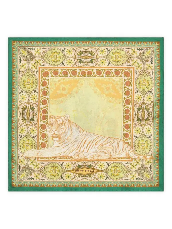Etro Double-face Pocket Square - Yellow