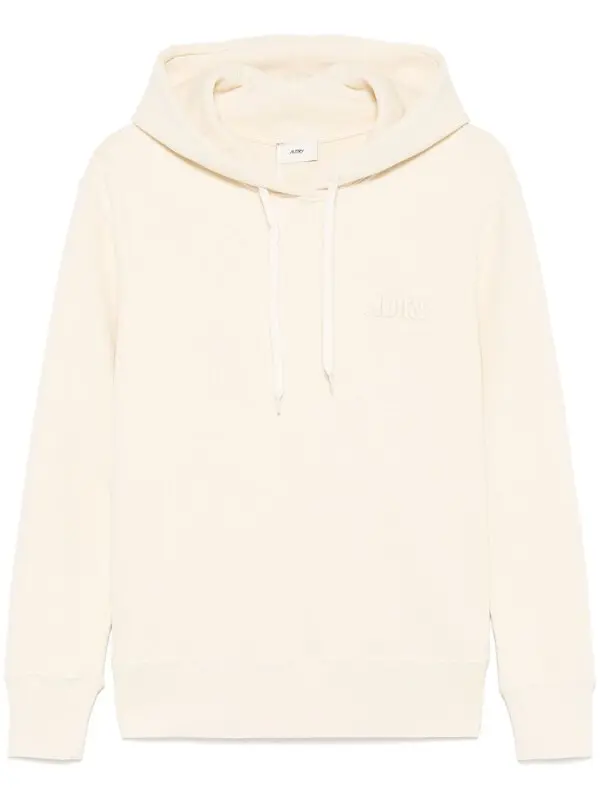 AUTRY Logo-patch Hoodie - Neutrals