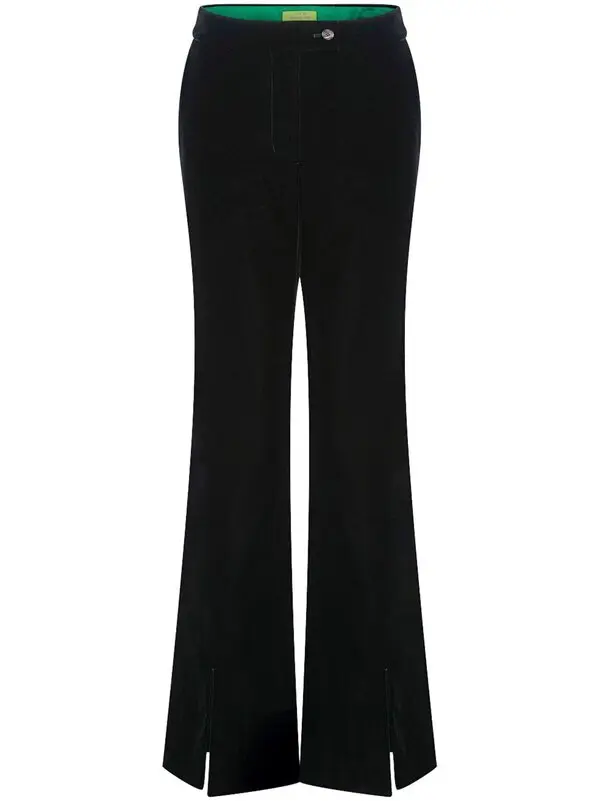 Shanghai Tang X Chen Velvet Flared Trousers