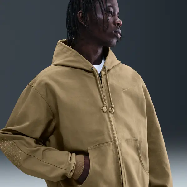 Nike Life Full-zip Unlined Jacket - Brown