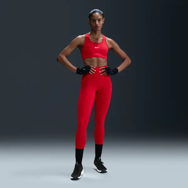 Nike One High-waisted 7/8 Leggings - Red