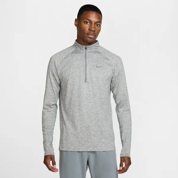 Nike Stride Dri-fit 1/4-zip Running Top - Grey