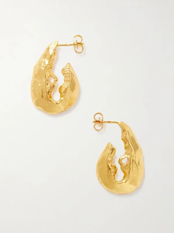ALIGHIERI The Gilded Crustacean Hoop Earrings - Gold