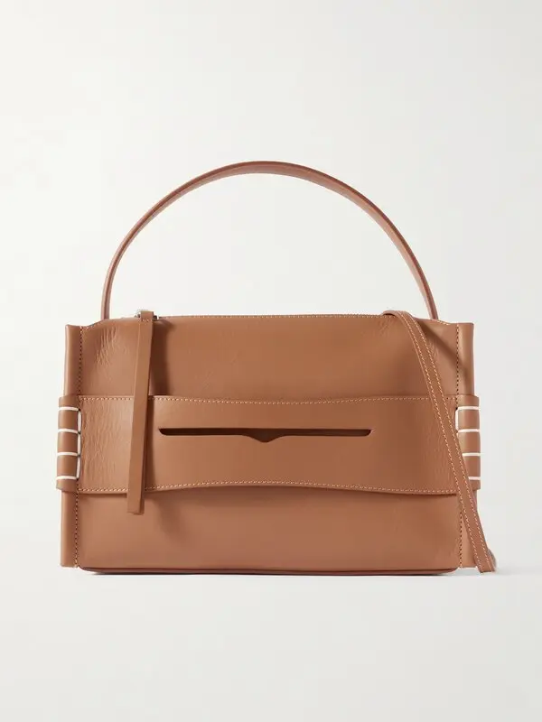 JW Anderson Loafer Leather Shoulder Bag - Brown