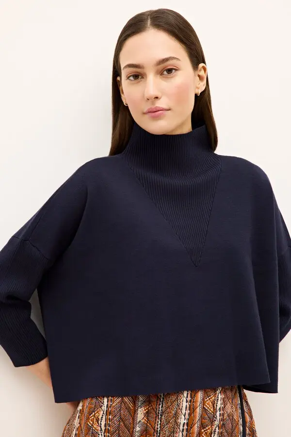 MARIE OLIVER Claudie Popover - Navy