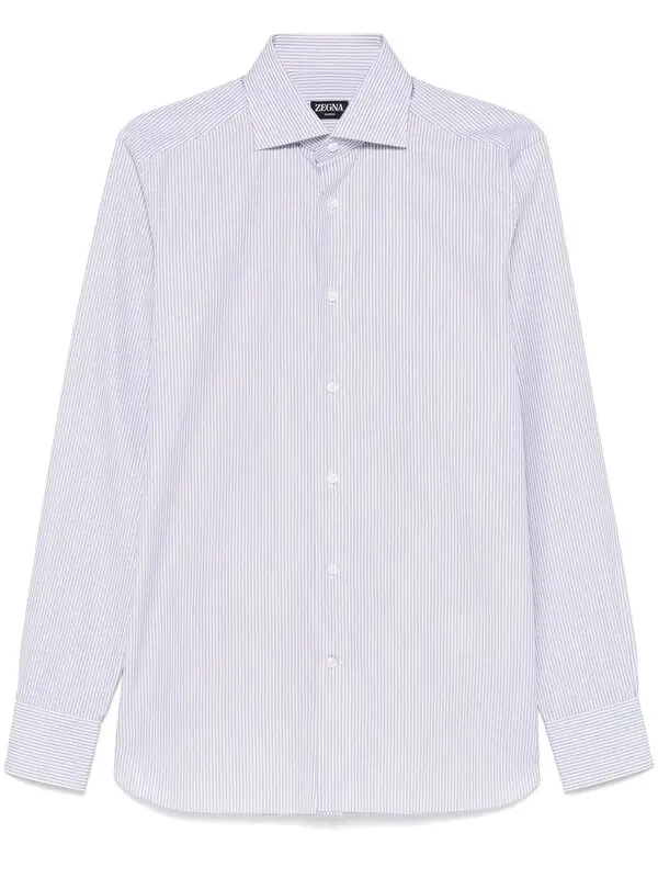 Zegna Striped Shirt - Blue