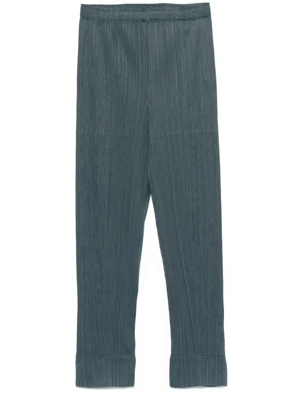 Issey Miyake Pleated Trousers - Blue