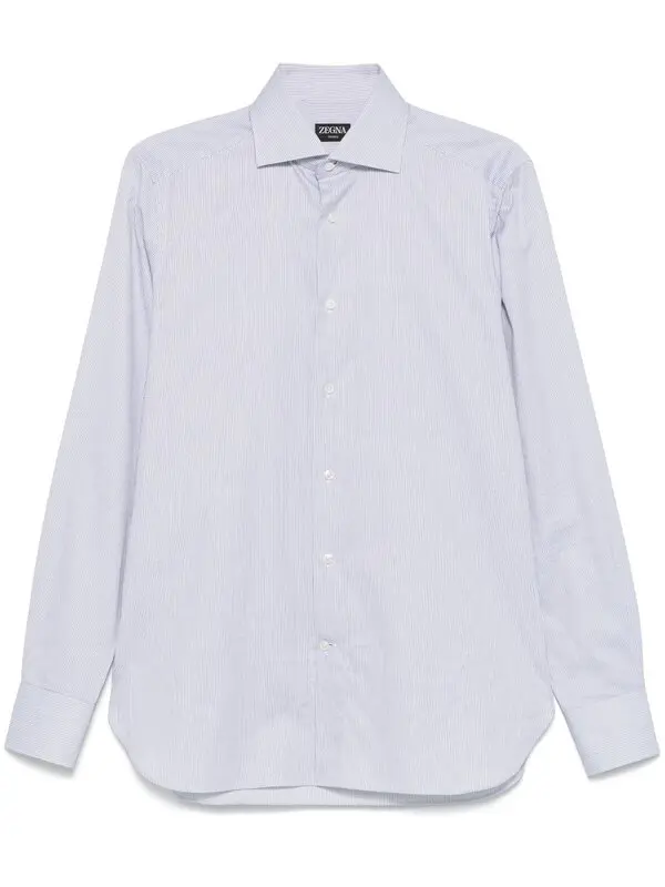 Zegna Striped Shirt - White
