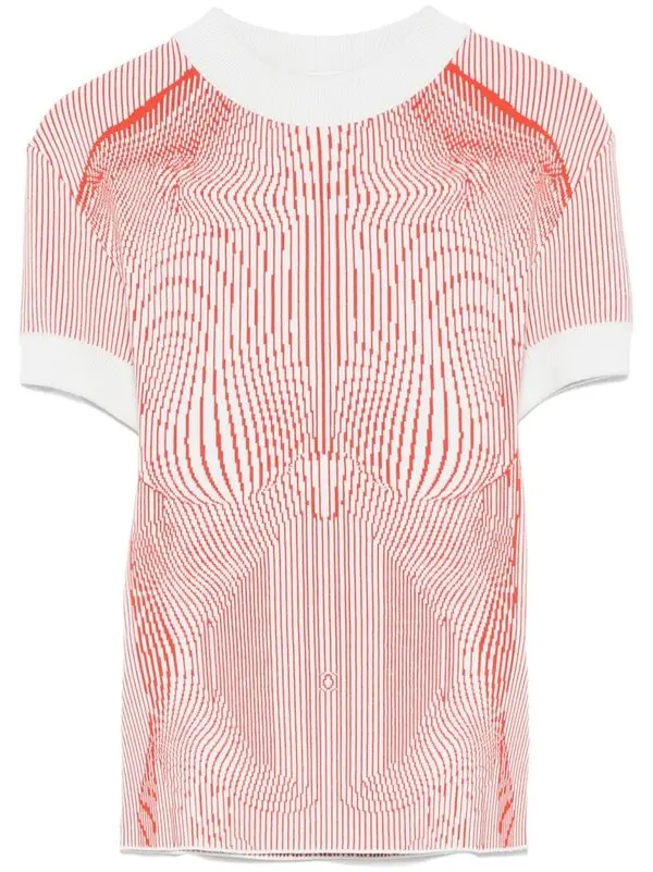 Jean Paul Gaultier Morphing Pinstripes T-shirt