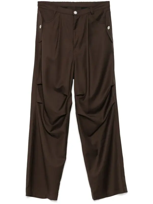 BLUEMARBLE Wool Trousers - Brown