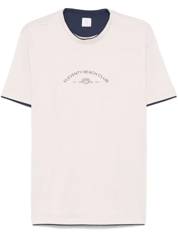 Eleventy Logo-print T-shirt