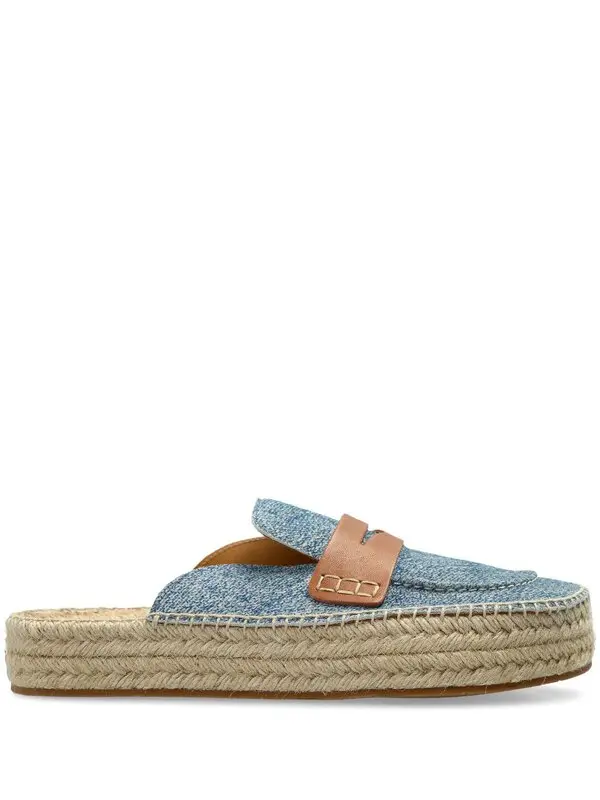 JW Anderson Denim Espadrille Loafers - Blue