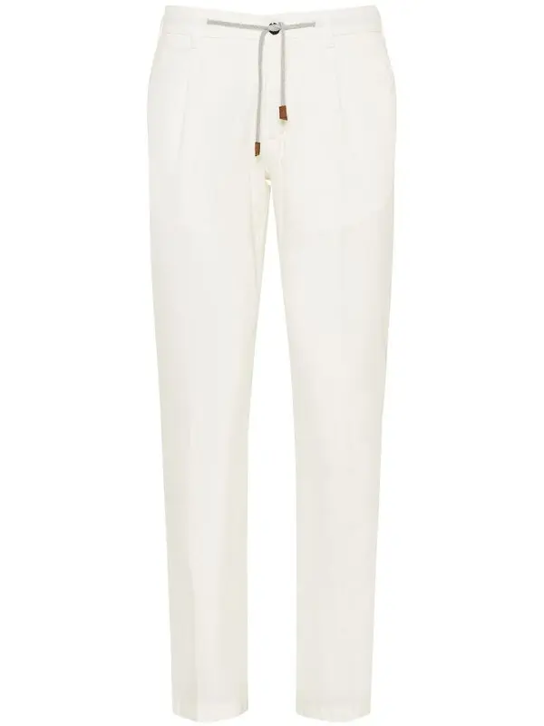 Eleventy Straight-leg Trousers - White
