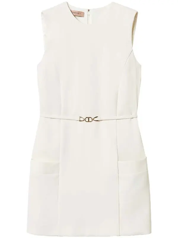 TWINSET Crepe Belted Top