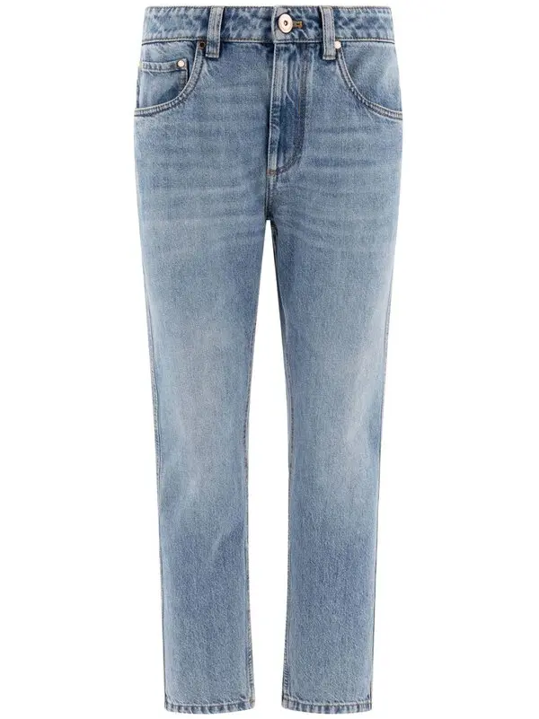 Brunello Cucinelli Tapered Jeans - Blue