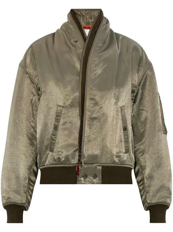 R13 Zip-collar Jacket - Green