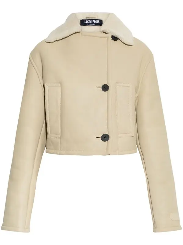 Jacquemus Double-breasted Shearling Jacket