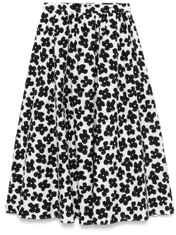 MSGM Floral-print Maxi Skirt