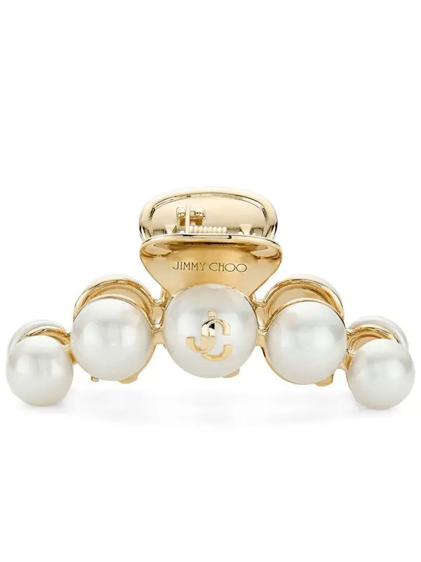 JIMMY CHOO Pearl-embellished Claw Clip