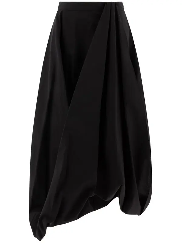 Brunello Cucinelli Draped Midi Skirt