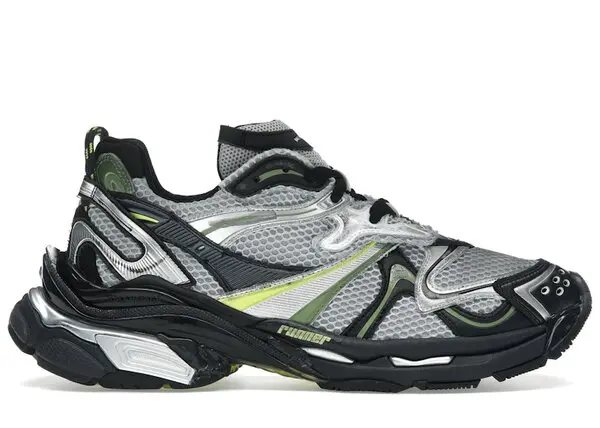 Balenciaga Runner 2.0 Sneakers - Silver/grey/khaki