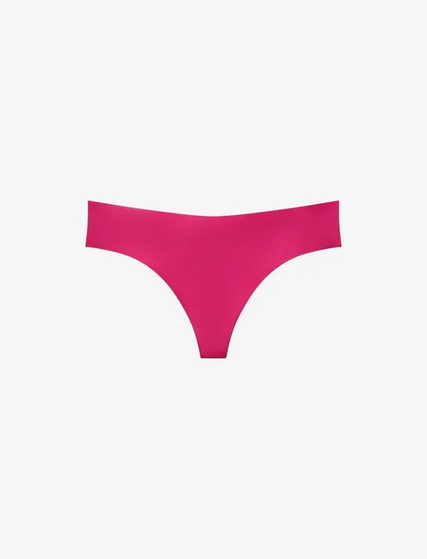 THIRDLOVE Zero Edge™ No-show Thong Panty - Hot Pink