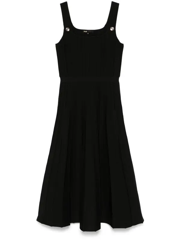 slim fit dress slacks Maje black short black ribbed dress size 10 – Mint of Hertford main image 1