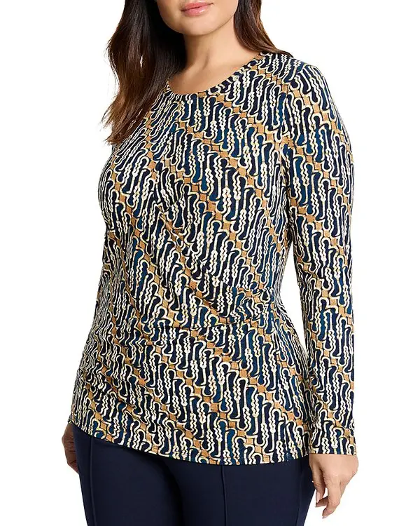 NIC+ZOE Printed Long Sleeve Top