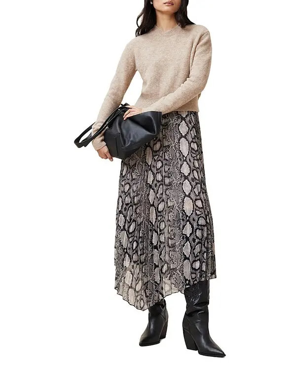 All Saints Donatella Sweater & Slip Dress - Flow Ecru