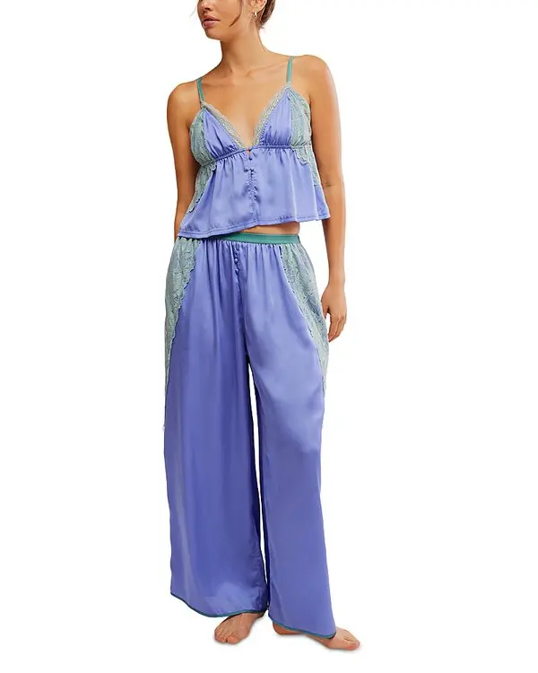 Free People Anywhere With You Pajama Set - Viola Comb