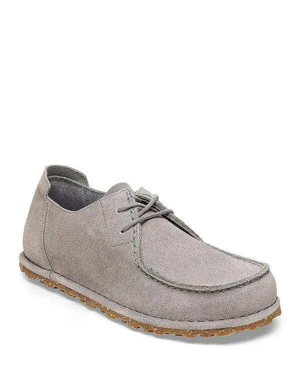BIRKENSTOCK Utti Lace Moccasins - Gray