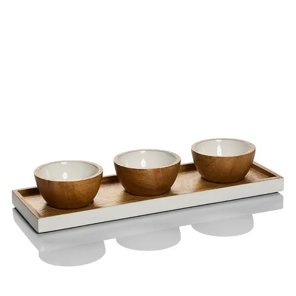 BE HOME Madras Classic Removable Dip Bowl Set
