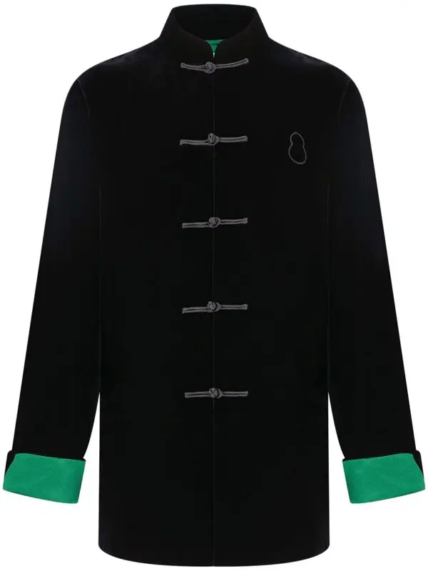 Shanghai Tang X Chen Velvet Tang Jacket - Black