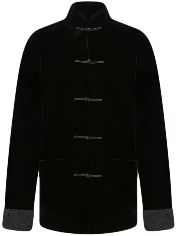 Shanghai Tang Velvet Jacket - Black